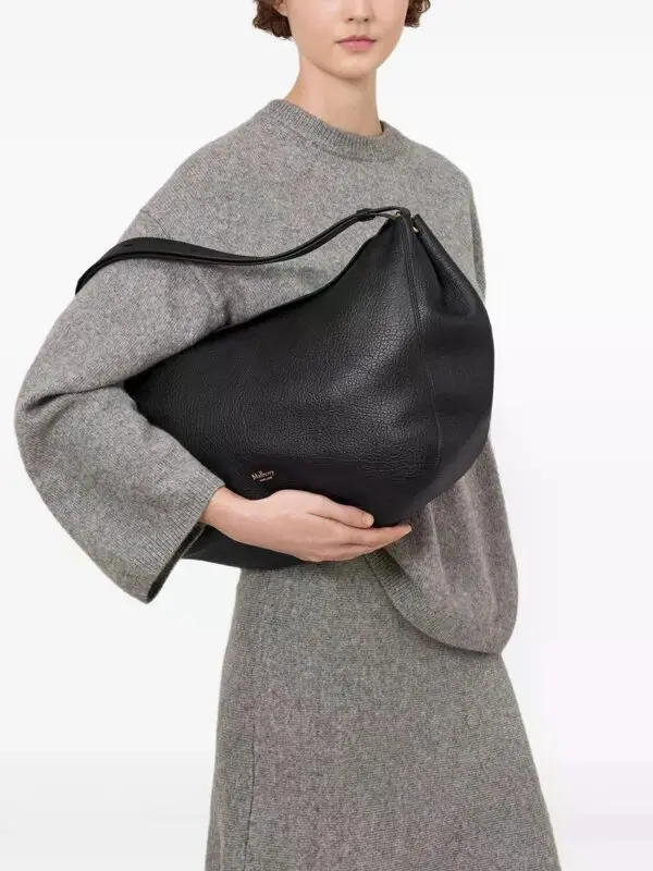 Mulberry Meadow Curved Leather Shoulder Bag