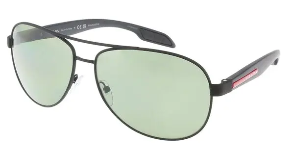 Prada Linea Rossa Oval Sunglasses - Black (0ps 53ps Dg05x162)