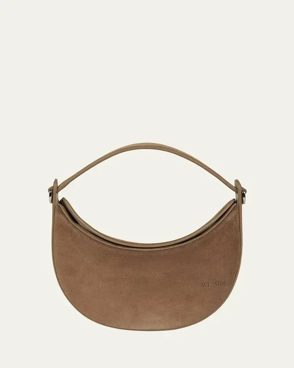 WE-AR4 The Eclipse Suede Crossbody Bag - Dune