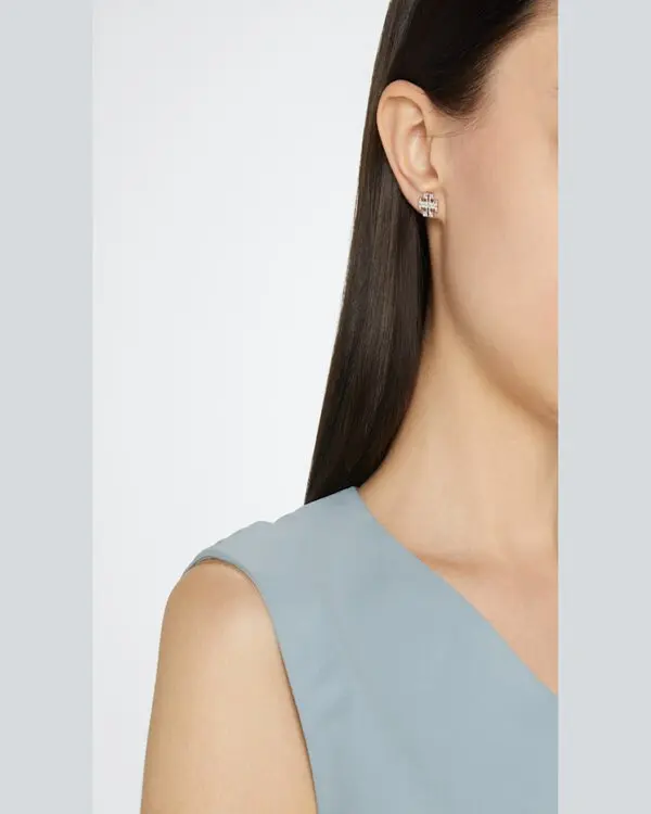 Tory Burch Icon Pavé Stud Earrings