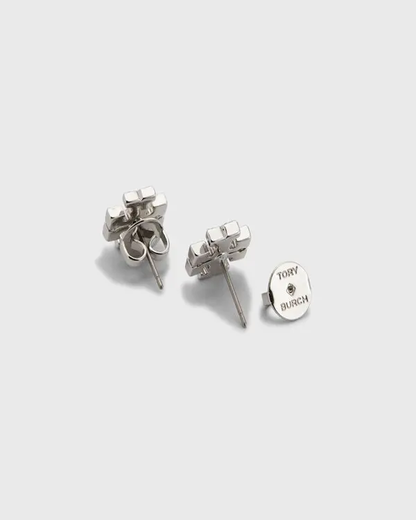 Tory Burch Icon Pavé Stud Earrings