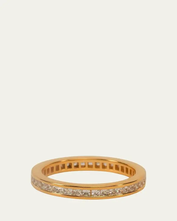 GWEN BELOTI Channel Set Eternity Band Ring - Gold