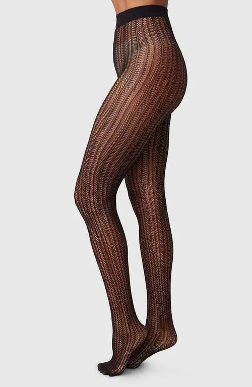 Swedish Stockings Semla Fishnet Tights - Black
