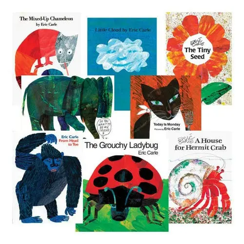 KAPLAN EARLY LEARNING COMPANY Eric Carle Paperback Booksset Of 8 - Multicolor