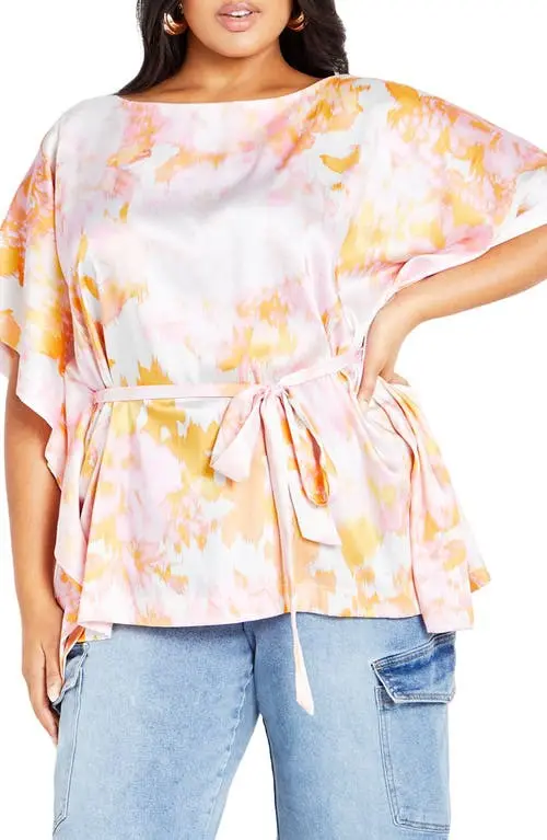 City Chic Sunset Belted Top
