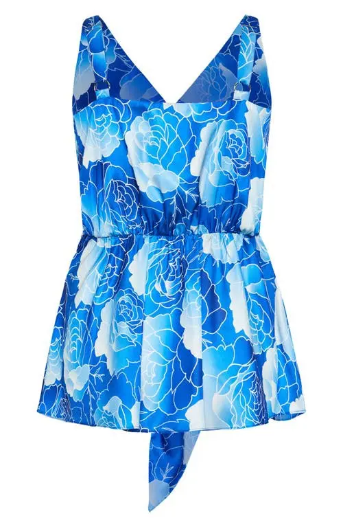 City Chic Serena Twist Floral Tank