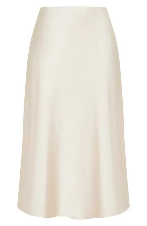 City Chic Miranda Midi Skirt - Cream