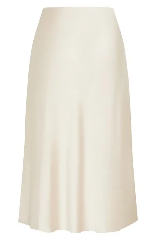 City Chic Miranda Midi Skirt - Cream
