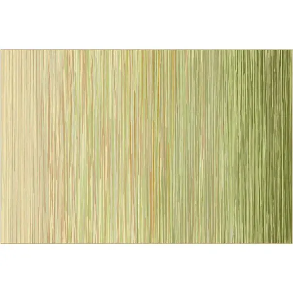 KAPLAN EARLY LEARNING COMPANY Sense Of Place Nature's Stripes Carpet4' X 6' Rectangle - Green