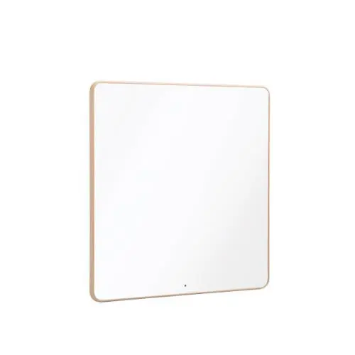 KAPLAN EARLY LEARNING COMPANY Square Mounted Wall Mirror - Brown