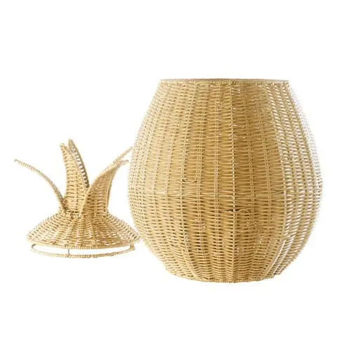 KAPLAN EARLY LEARNING COMPANY Pineapple Washable Wicker Floor Basket