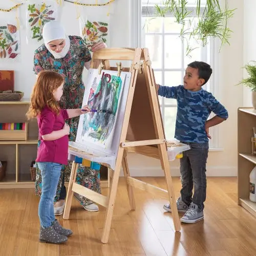 KAPLAN EARLY LEARNING COMPANY 2-sided Adjustable Easel