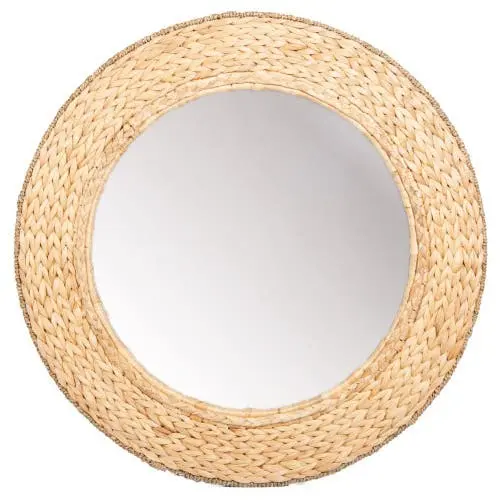 KAPLAN EARLY LEARNING COMPANY Sense Of Place Circle Acrylic Wall Mirror - Beige