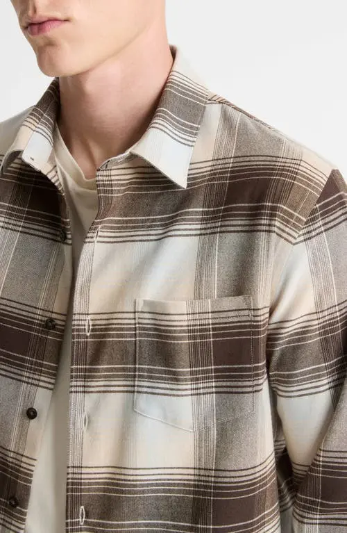 Vince Missoula Gradient Check Button-up Shirt