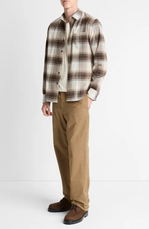 Vince Missoula Gradient Check Button-up Shirt