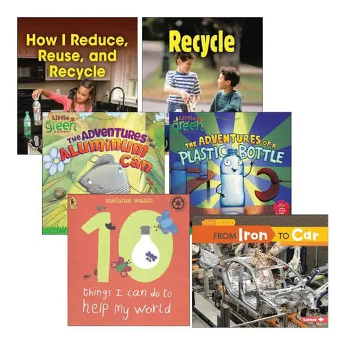 KAPLAN EARLY LEARNING COMPANY Reduce Reuse Recycle Booksset Of 6 - Multicolored