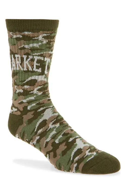 MARKET Core Cotton Blend Crew Socks - Camo