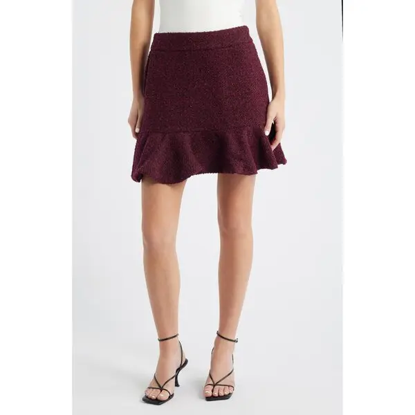 FRIENDS LIKE THESE Bouclé Mini Skirt