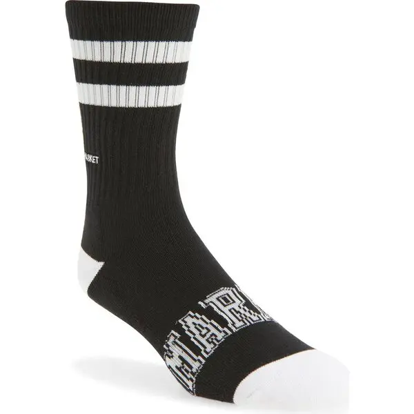 MARKET Core Stripe Crew Socks - Black