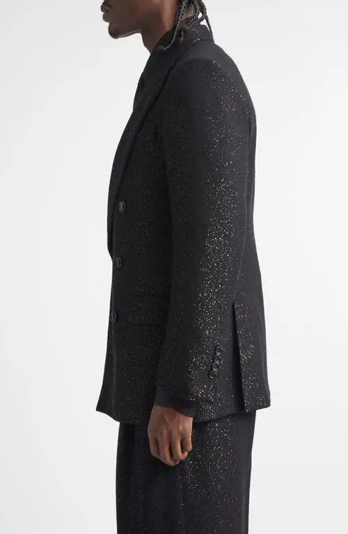 TOM FORD Sequin Light Double Breasted Wool Blend Bouclé Blazer