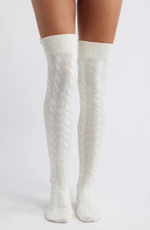 UGG Zanika Cable Thigh High Socks - Cream