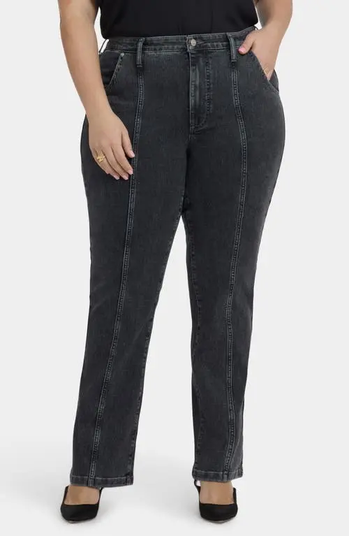 NYDJ Billie Seamed High Waist Mini Bootcut Jeans - Slate Stone