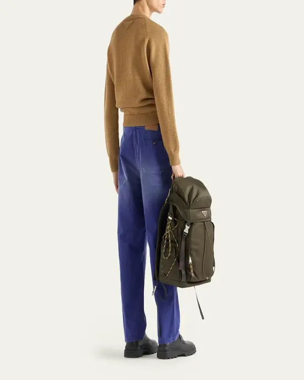 Prada Wool Knit Crewneck Sweater