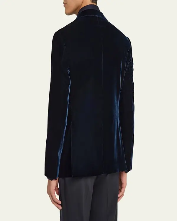 Giorgio Armani Velvet Notch Lapel Dinner Jacket