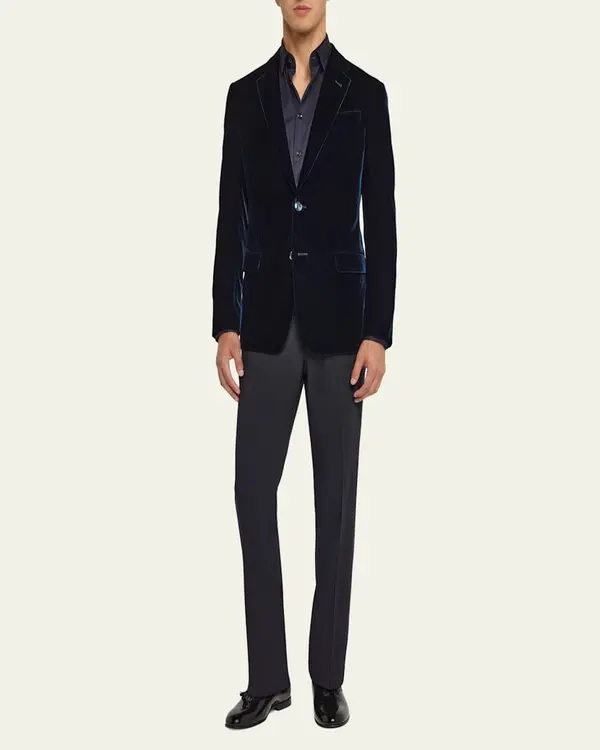 Giorgio Armani Velvet Notch Lapel Dinner Jacket
