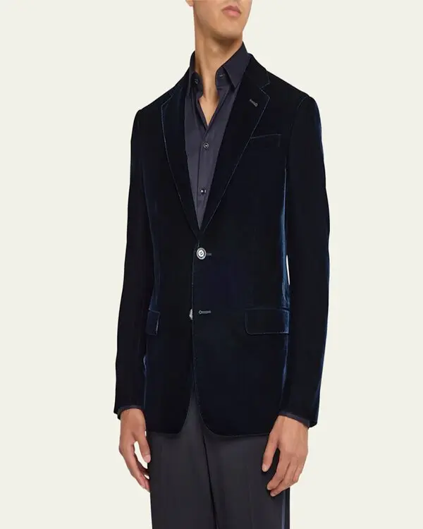 Giorgio Armani Velvet Notch Lapel Dinner Jacket