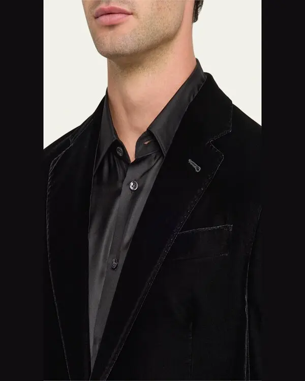 Giorgio Armani Velvet Notch Lapel Dinner Jacket