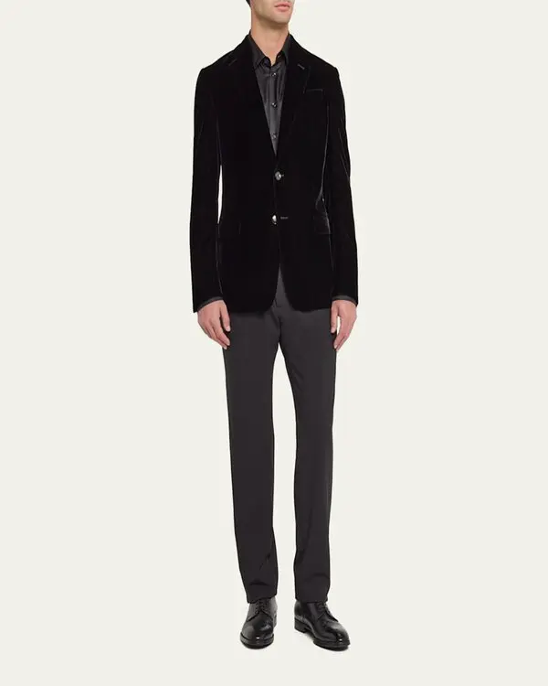 Giorgio Armani Velvet Notch Lapel Dinner Jacket