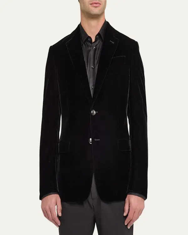 Giorgio Armani Velvet Notch Lapel Dinner Jacket