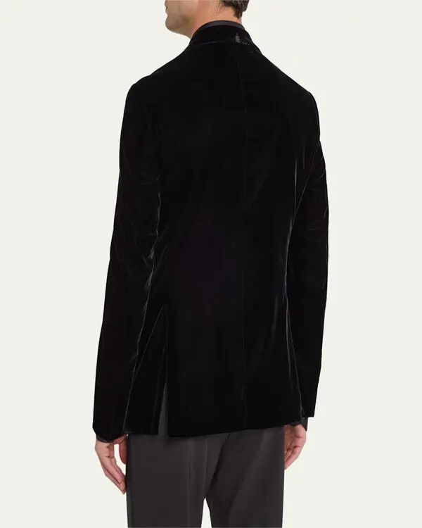 Giorgio Armani Velvet Notch Lapel Dinner Jacket
