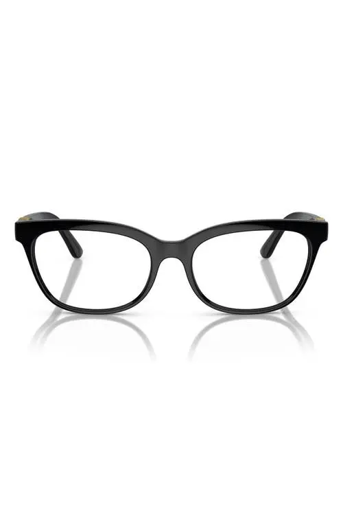Dolce & Gabbana 54mm Butterfly Optical Glasses - Black/demo Lens