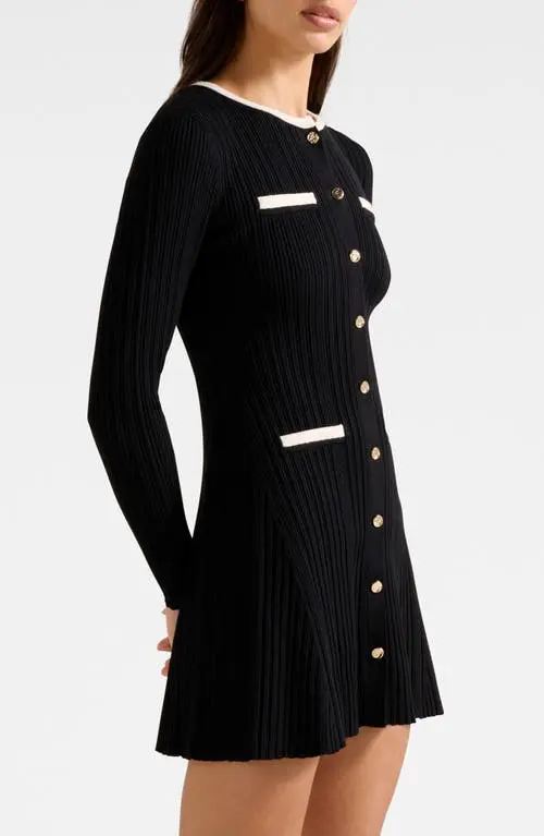 EVER NEW Brielle Long Sleeve Fit & Flare Mini Dress