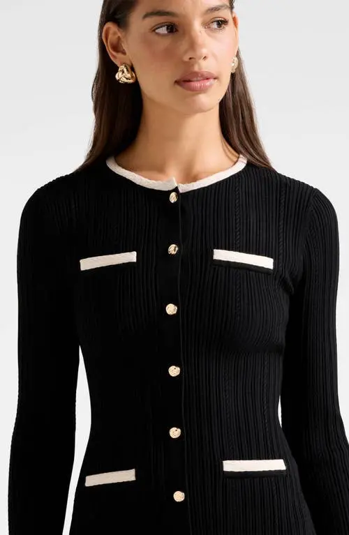 EVER NEW Brielle Long Sleeve Fit & Flare Mini Dress