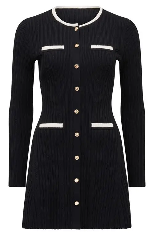 EVER NEW Brielle Long Sleeve Fit & Flare Mini Dress