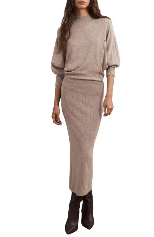 REISS Long Sleeve Maxi Sweater Dress