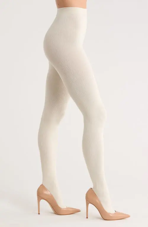 Nordstrom Sparkle Rib Tights - Ivory