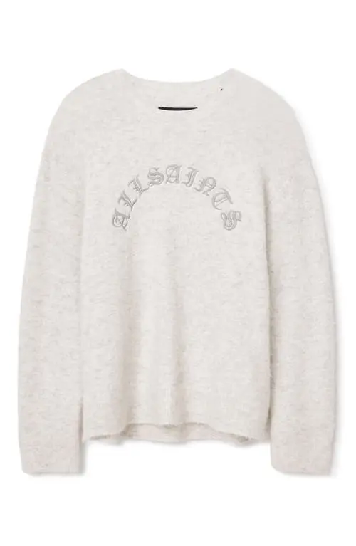 ALLSAINTS Curv Alpaca & Wool Blend Sweater - Ecru White
