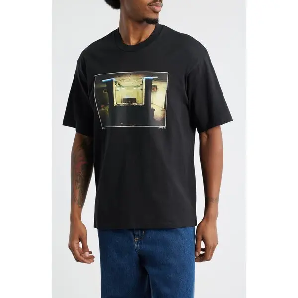 BOILER ROOM Lights On Graphic T-shirt - Black