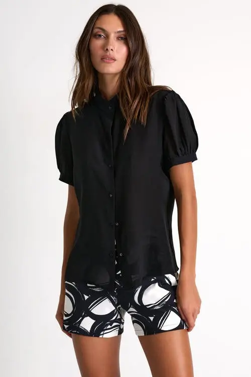 Shan Straight-cut Shorts - Multi Print