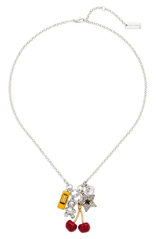 Marc Jacobs Charm Pendant Necklace - Silver/multi