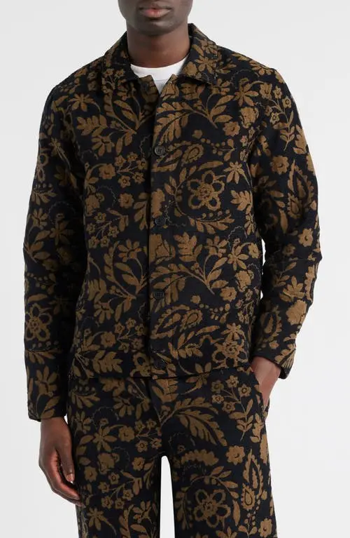 WAX LONDON Tyne Recycled Cotton-blend Floral Jacquard Pants