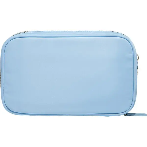 Stoney Clover Lane Double Zip Nylon Pouch - Periwinkle