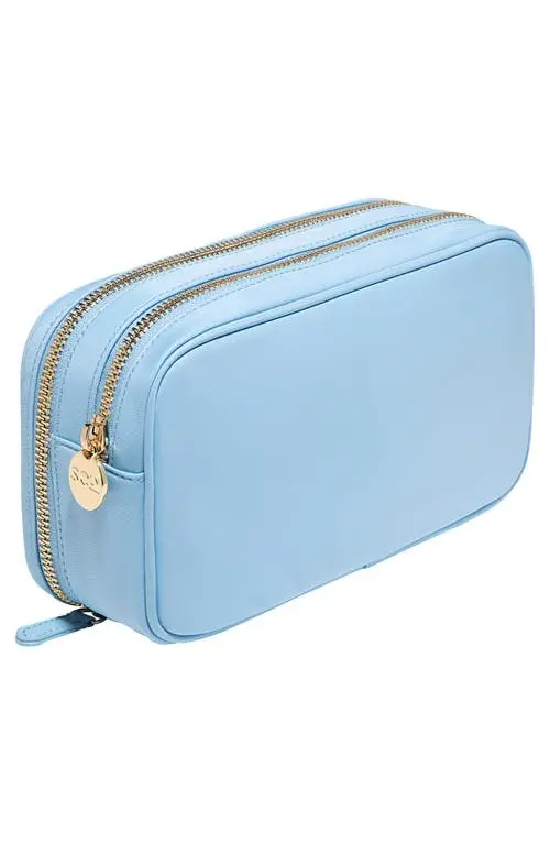 Stoney Clover Lane Double Zip Nylon Pouch - Periwinkle