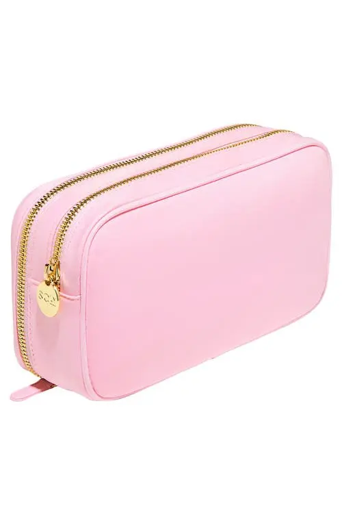 Stoney Clover Lane Double Zip Nylon Pouch - Flamingo