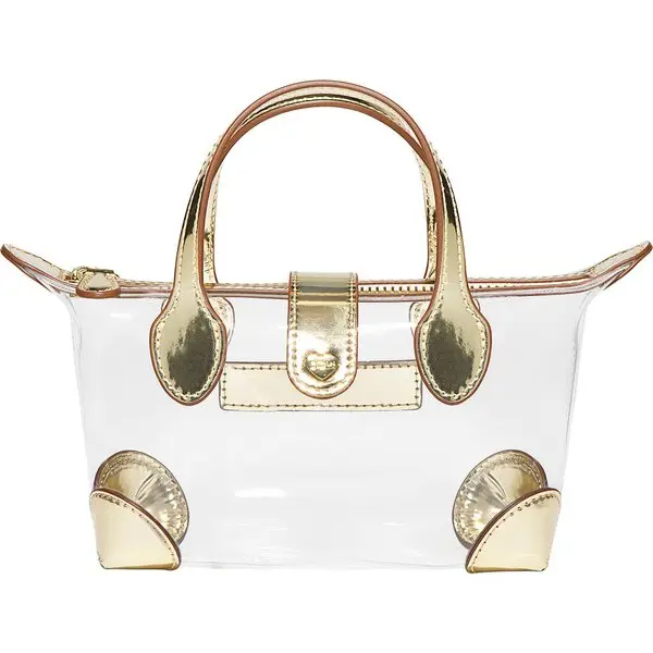Stoney Clover Lane Clear Crossbody Bag - Clear/gold