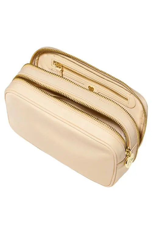 Stoney Clover Lane Double Zip Nylon Pouch - Sand